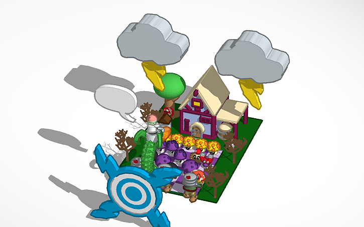 3D design PvZ2: Dark Ages house (updated) - Tinkercad