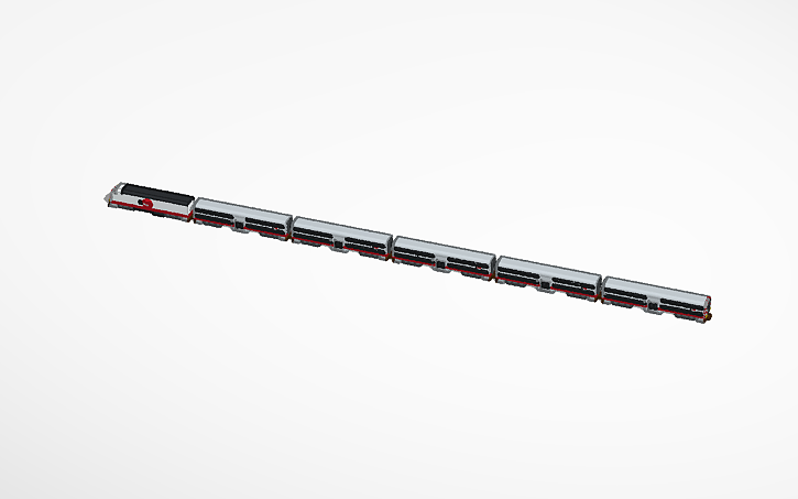 3D design Caltrain - Tinkercad