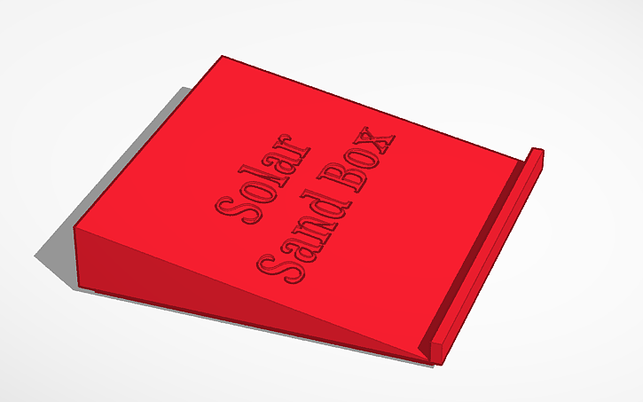 3D design sand pit part #2 - Tinkercad
