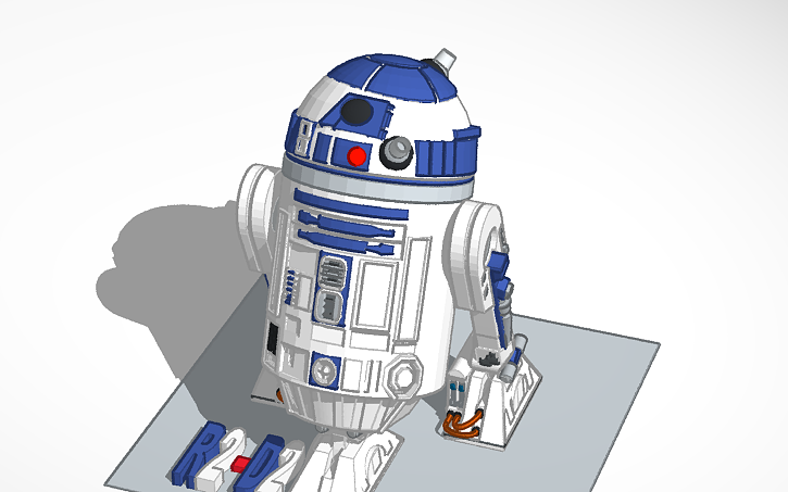 3D design R2-D2 - Tinkercad