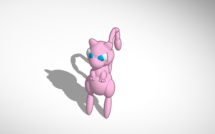 3D design The Pokemon mew! - Tinkercad