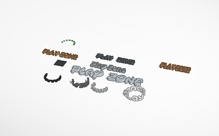 3D design custom font - Tinkercad