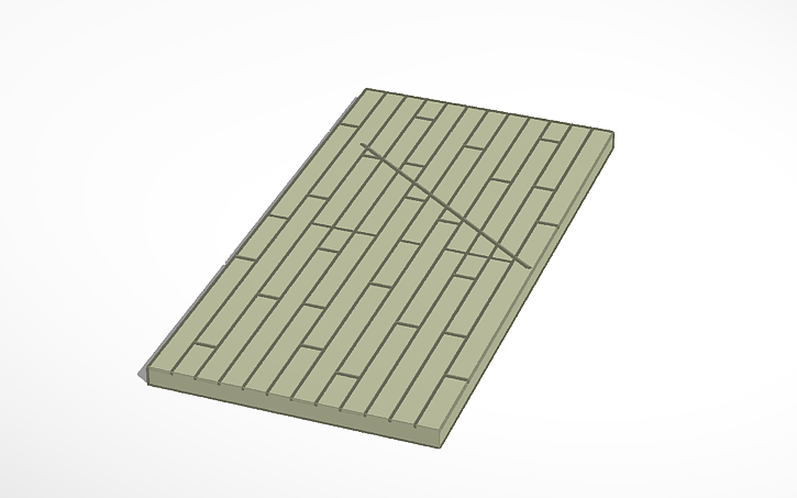 3D design Book Nook Floor rescaled - Tinkercad