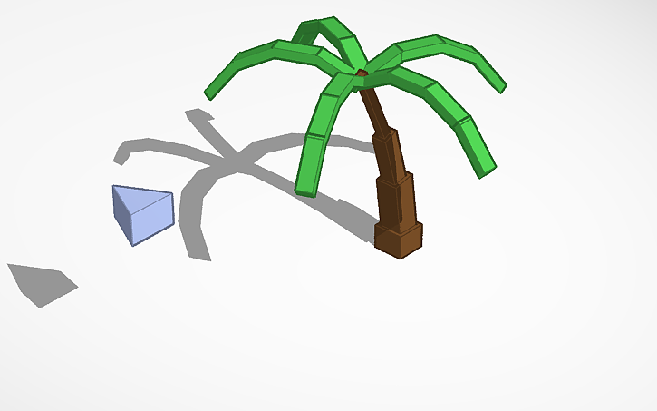 3D design Palm Tree (Palmiye Ağacı) - Tinkercad