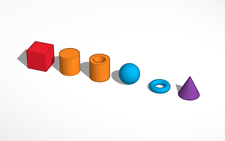 3d Design Introduction To 3d Primitive Shapes Tinkercad