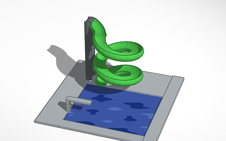 3D design Swimming Pool - Tinkercad