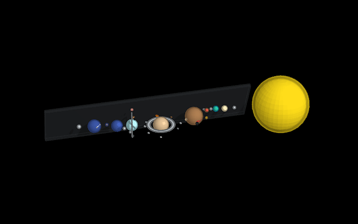 3D design The Solar System (Works in Sim Lab!) v1.3 - Tinkercad