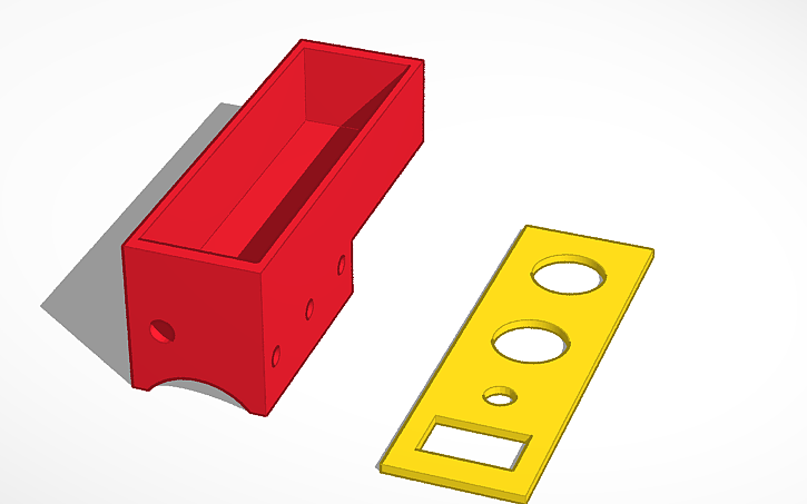 3D design Pulsanti - Tinkercad