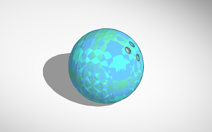 3D design Bowling Ball - Tinkercad