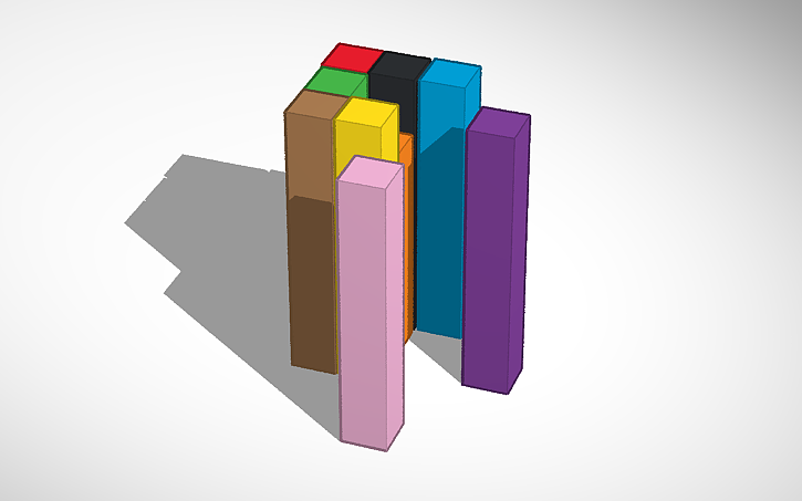 3D design City of Cubes Puzzle Challenge - Tinkercad