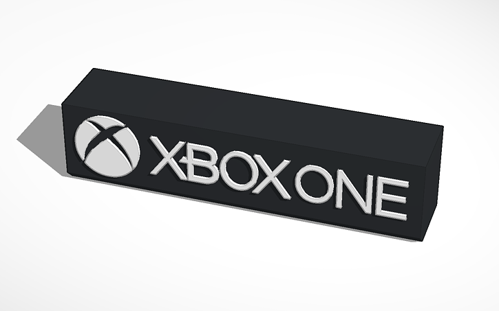 3D design Xbox One Logo Block - Tinkercad
