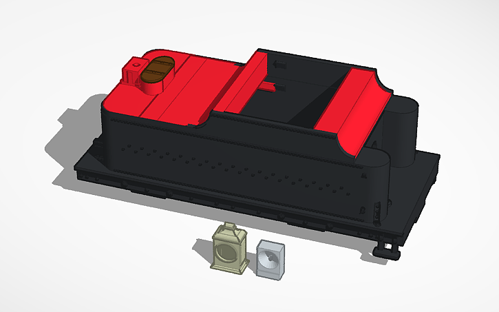 3D design Bachmann 110-P-75 Unpainted Tender, Rear Headlight & Stencil ...