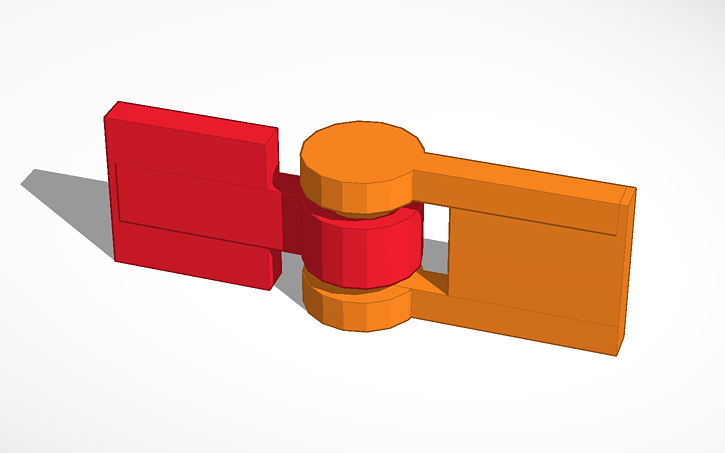 3D design Simple Hinge - Tinkercad