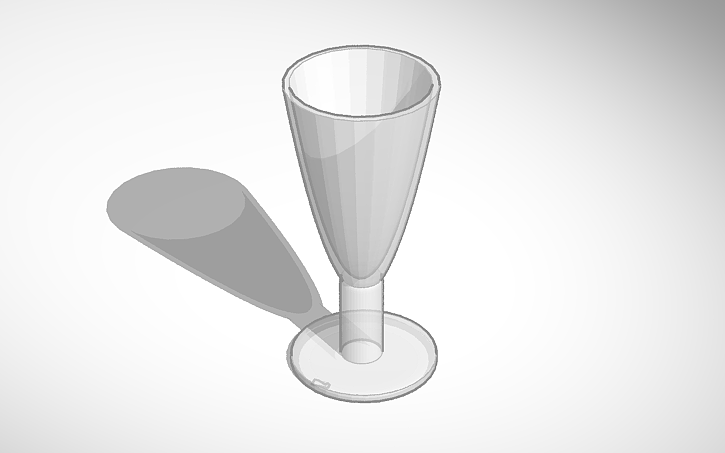 3D design glass - Tinkercad