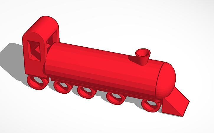 3D design Locomotive Train - Tinkercad