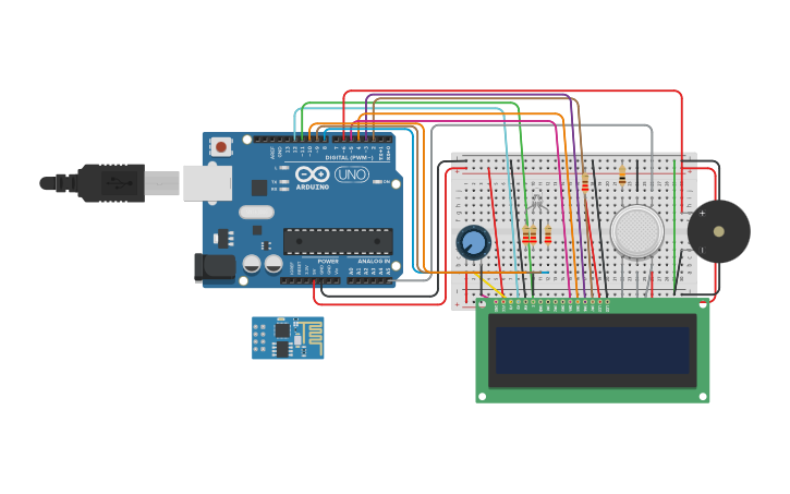 Circuit Design Copy Of Copy Of Wifi Module Esp8266 Tinkercad