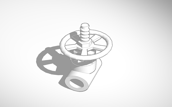 3D design Socket Weld Gate Valve - Tinkercad