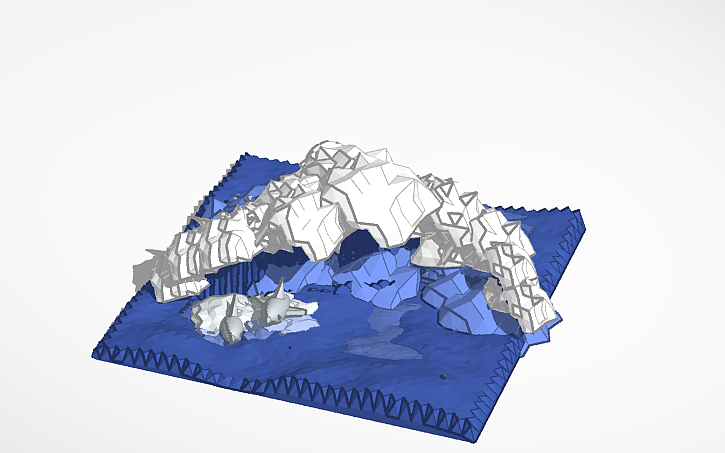 3D design (View in 3D) Wave On A Summer Beach - Tinkercad