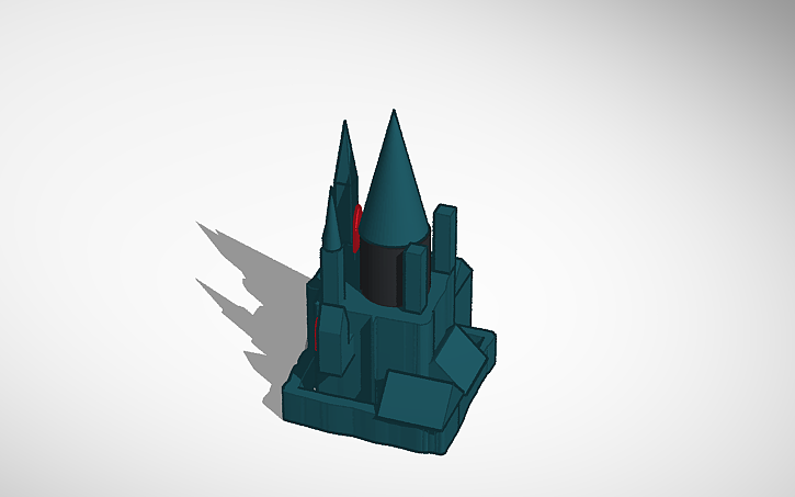 3D design Gothic castle - Tinkercad