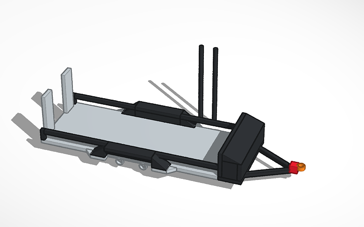 3D design Duel Axle Trailer - Tinkercad