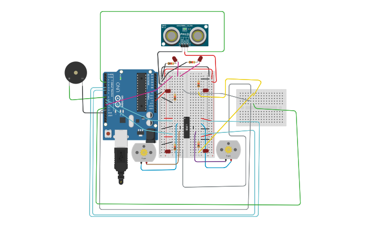 Circuit design car - Tinkercad