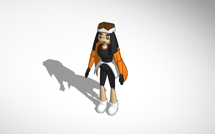 3D design Anime girl - Tinkercad