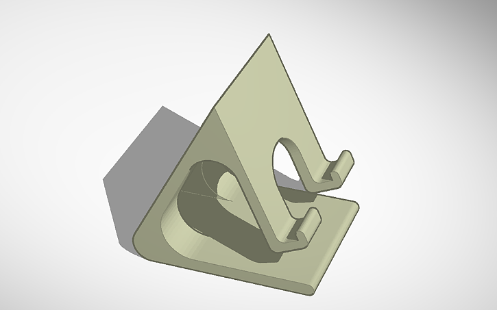 3D design Phone Stand - Tinkercad