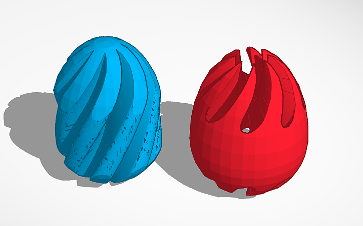 3D design Egg Passthrough - Tinkercad