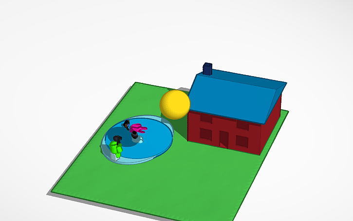 3D design Pool party! - Tinkercad