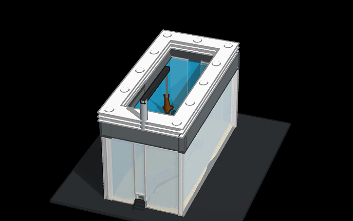 3D design Mosasaurus Aquarium - Tinkercad