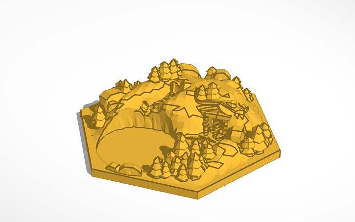 3D design SC: gold - Tinkercad