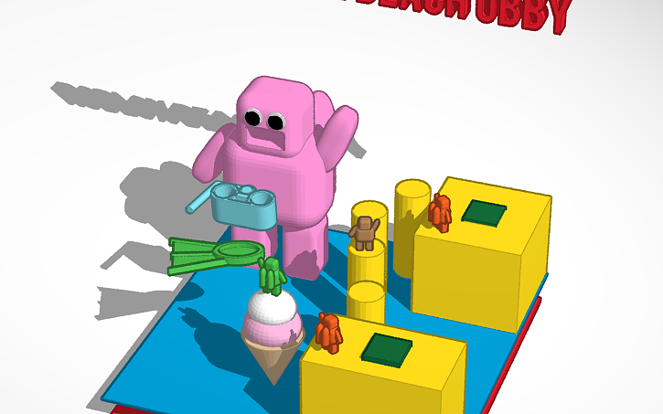 3D design Roblox beach obby - Tinkercad