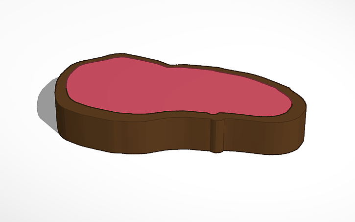3D design steak - Tinkercad