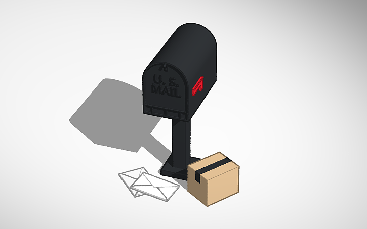 3D design Mailbox - Tinkercad