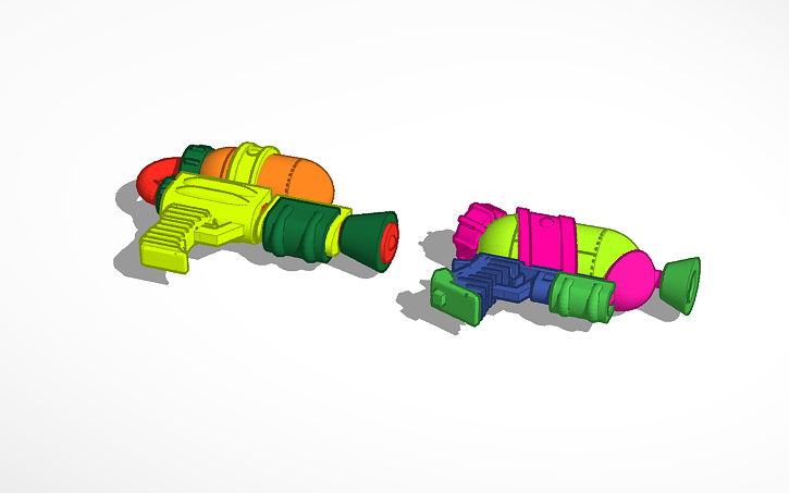 3D design Splatoon 1 Splattershot & Splatoon 2 Splattershot - Tinkercad