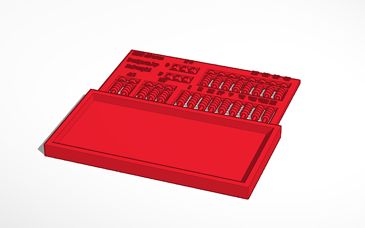 3D design DnD Abacus - Tinkercad