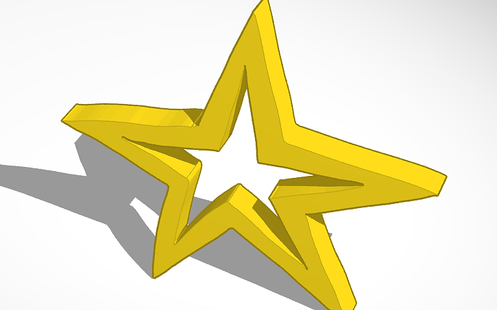 3D design Star Scribble - Tinkercad