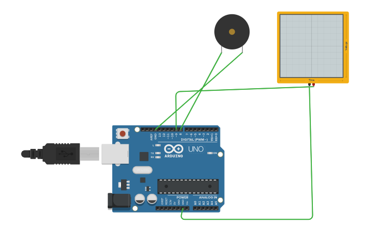 Circuit design tone generator - Tinkercad