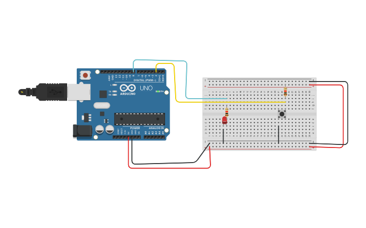 Circuit design Actividad switch on/off tinkercad - Tinkercad