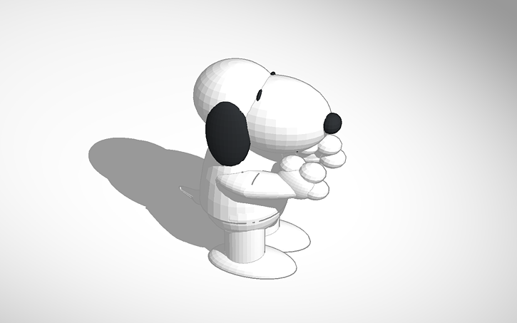 3D design Snoopy - Tinkercad