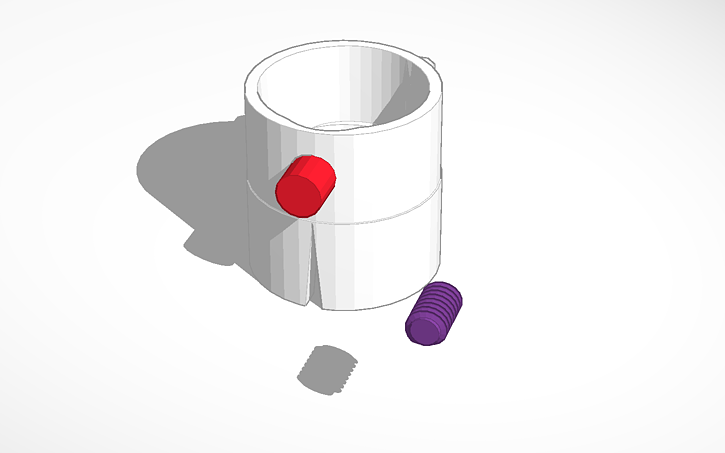 3D design Rail for Flashlight - Final - Tinkercad