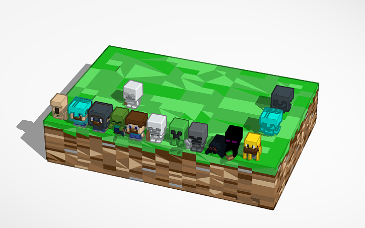 3D design minecraft mini figures series ( algunos días agrego mas ...