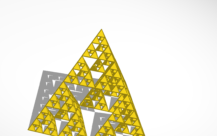 3D design Sierpinski Gasket - Tinkercad