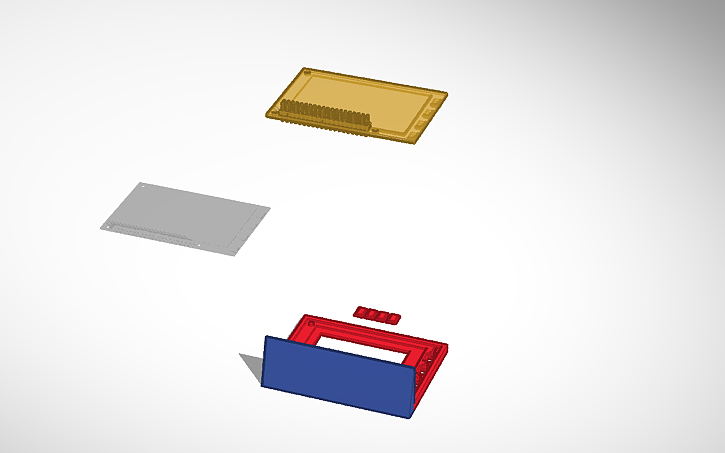 3D design epaper case - Tinkercad