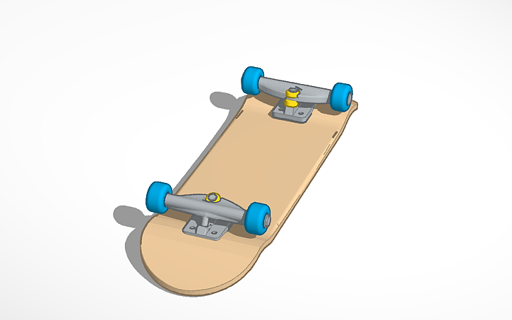 3D design skateboard - Tinkercad