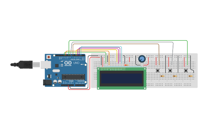 Circuit design Final Project - elevator - Tinkercad