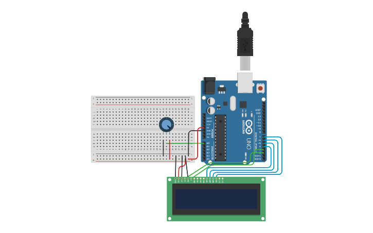 Circuit design Lcd Arduino - Tinkercad