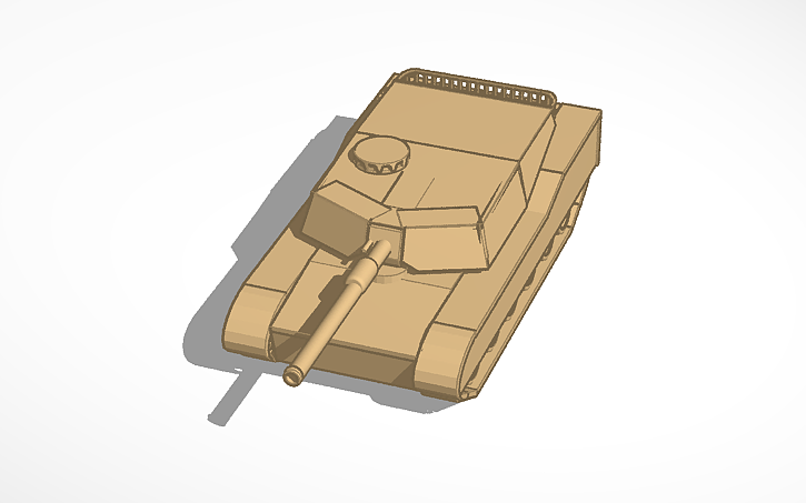 3D design M1a1 Abrams SEP - Tinkercad