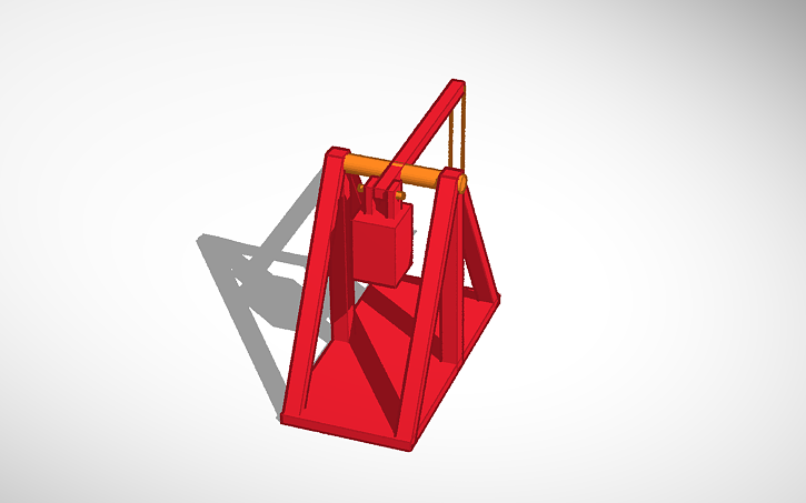 3D design trebuchet - Tinkercad
