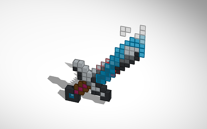 3D design Netherite Sword - Tinkercad